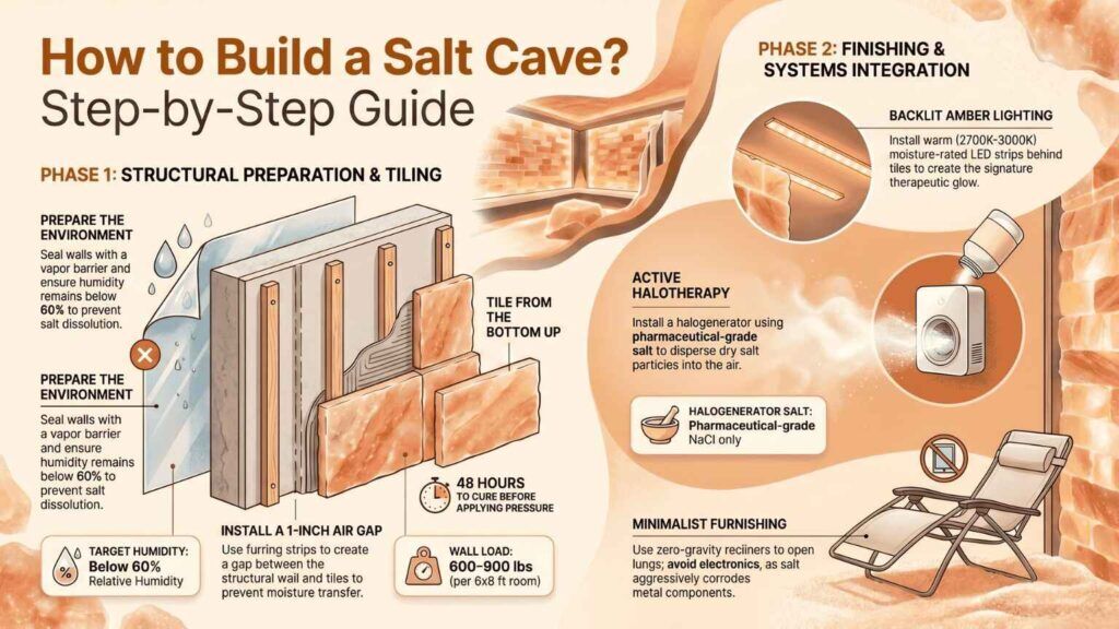 How to Build a Salt Cave: Himalayan Salt Materials Guide 2026