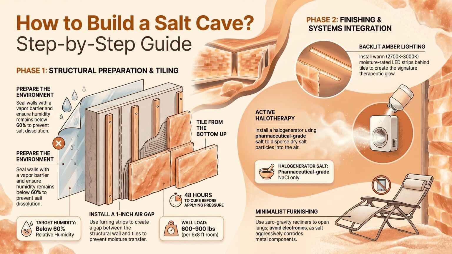 How to Build a Salt Cave: Himalayan Salt Materials Guide 2026
